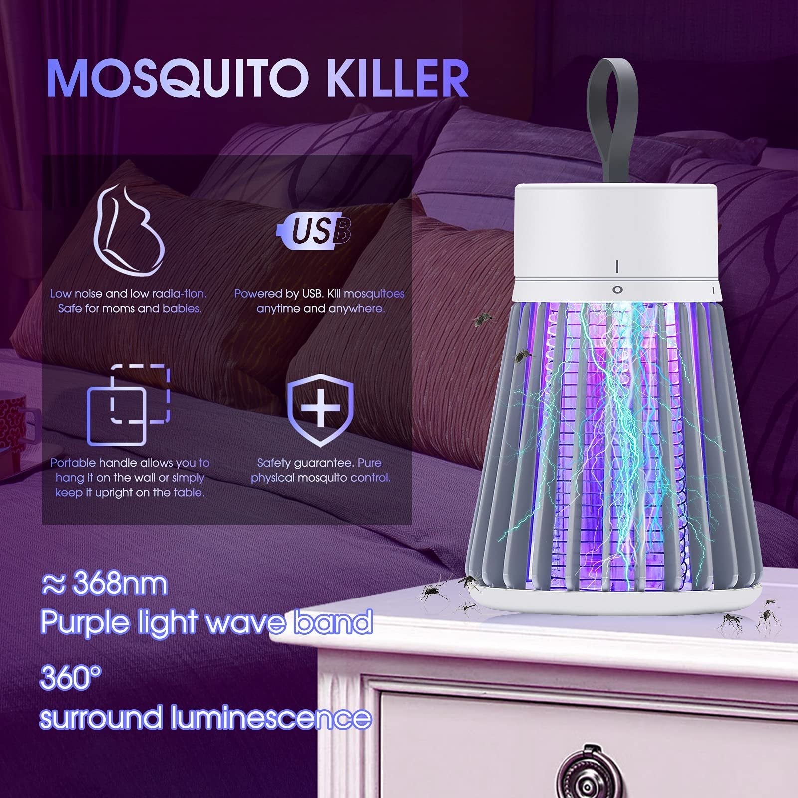 🔥Summer Promotion 59% OFF!!🦟USB/Rechargeable Portable Mosquito & Fly T ...