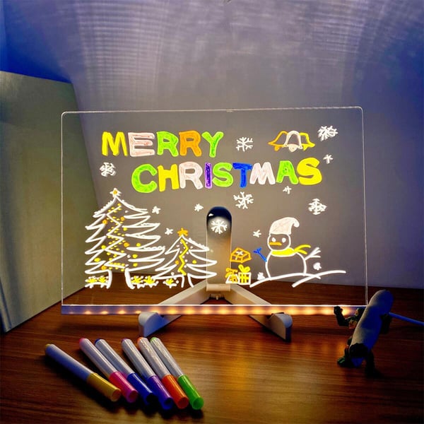 🎅This week's special price: ￡13.99!!🎁Creative Rewritable Acrylic LED M ...