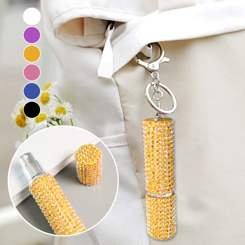 Rhinestones Perfume Spray Bottle with Keychain – charm-cart